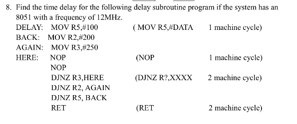Find the time delay for the following delay | Chegg.com