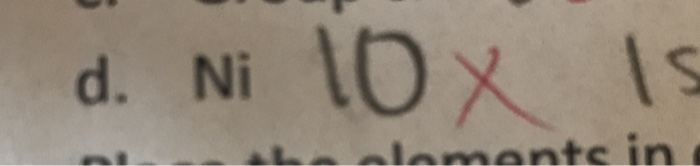 Solved How many valence electrons does nickel have? I put | Chegg.com