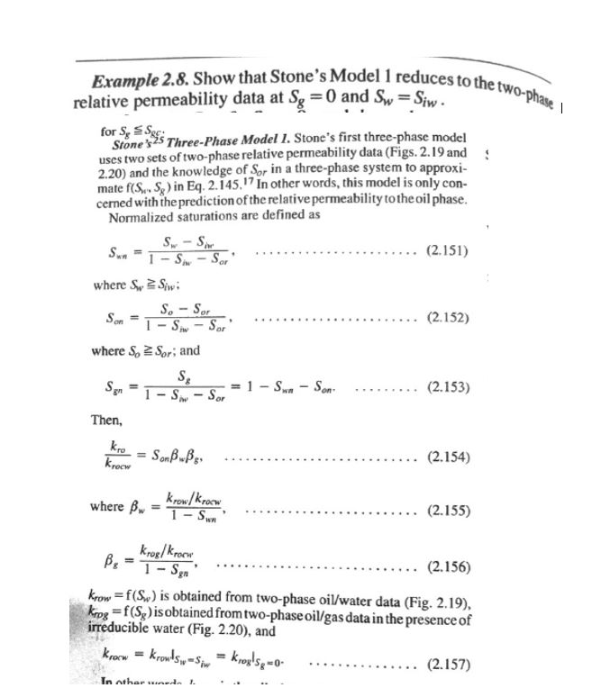 Solved Example 2.8. Show that Stone's Model 1 reduces to the | Chegg.com