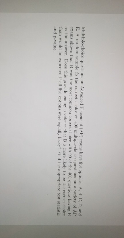 Solved Multiple-choice questions on Advanced Placement (AP) | Chegg.com