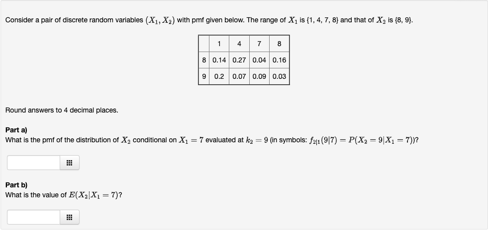 Solved Consider a pair of discrete random variables (X1,X2) | Chegg.com