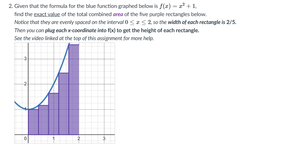 Solved 2. Given that the formula for the blue function | Chegg.com