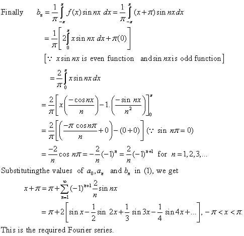 Solved Sawtooth Wave Find the Fourier series of the function | Chegg.com
