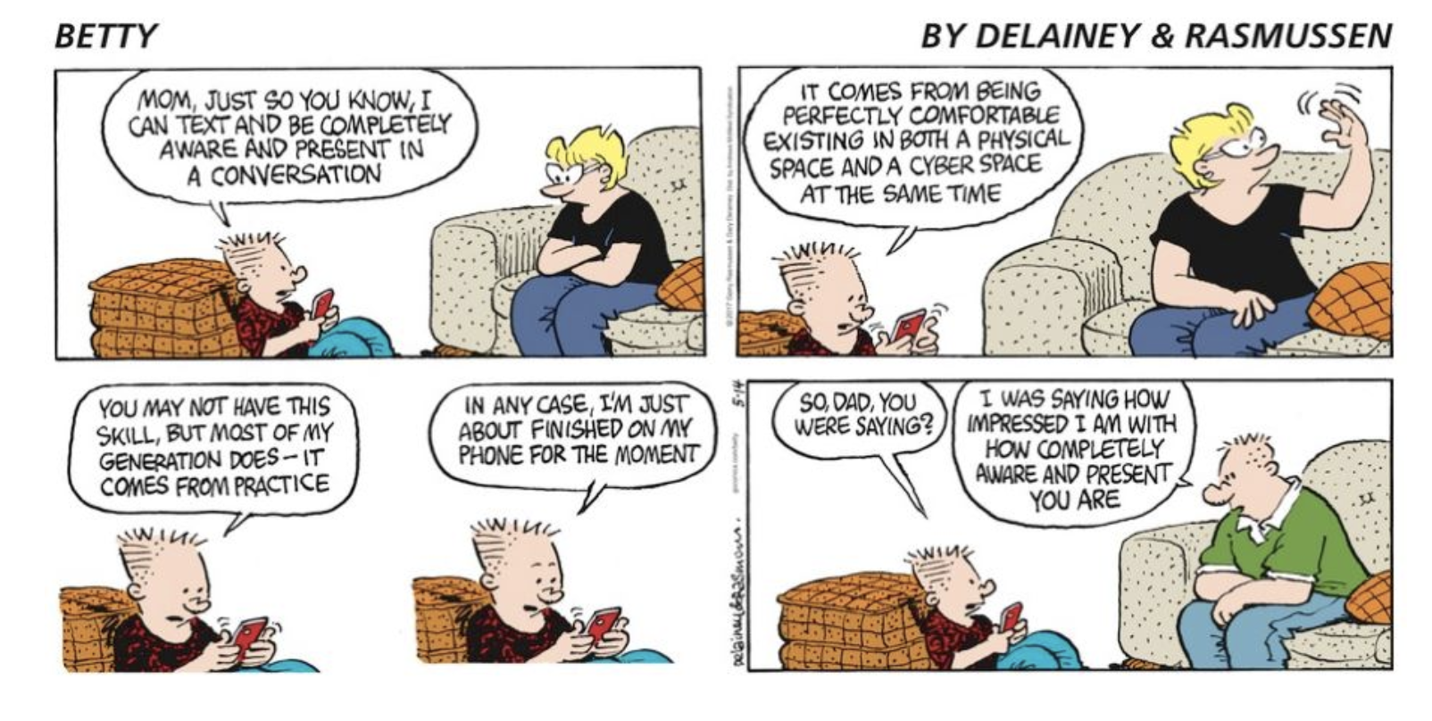 Solved read the comic strip. Identify the psychological | Chegg.com