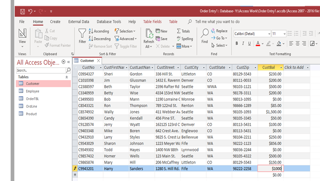 Solved Complete the following tasks in Mirosoft Access using | Chegg.com