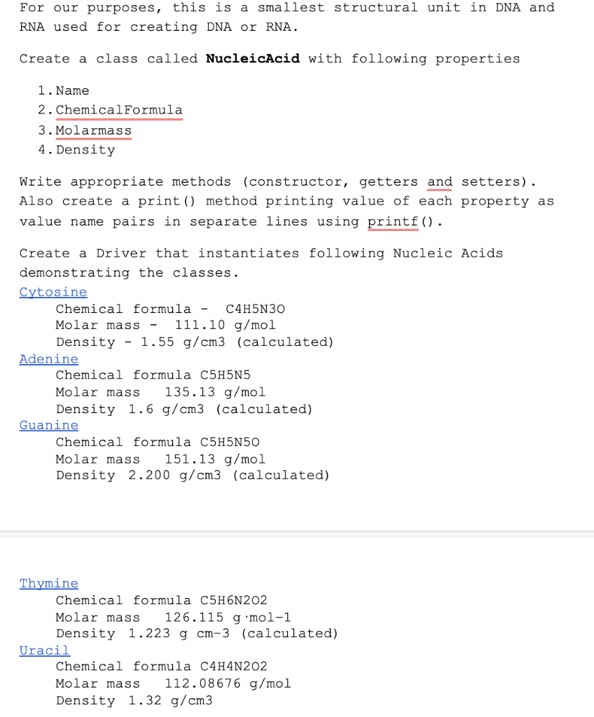 Solved For our purposes, this is a smallest structural unit | Chegg.com