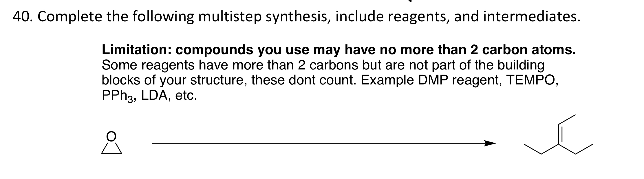 Solved 40. Complete the following multistep synthesis, | Chegg.com