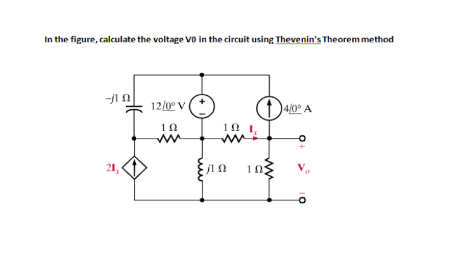 Solved In the figure, calculate the voltage v0 ﻿in the | Chegg.com