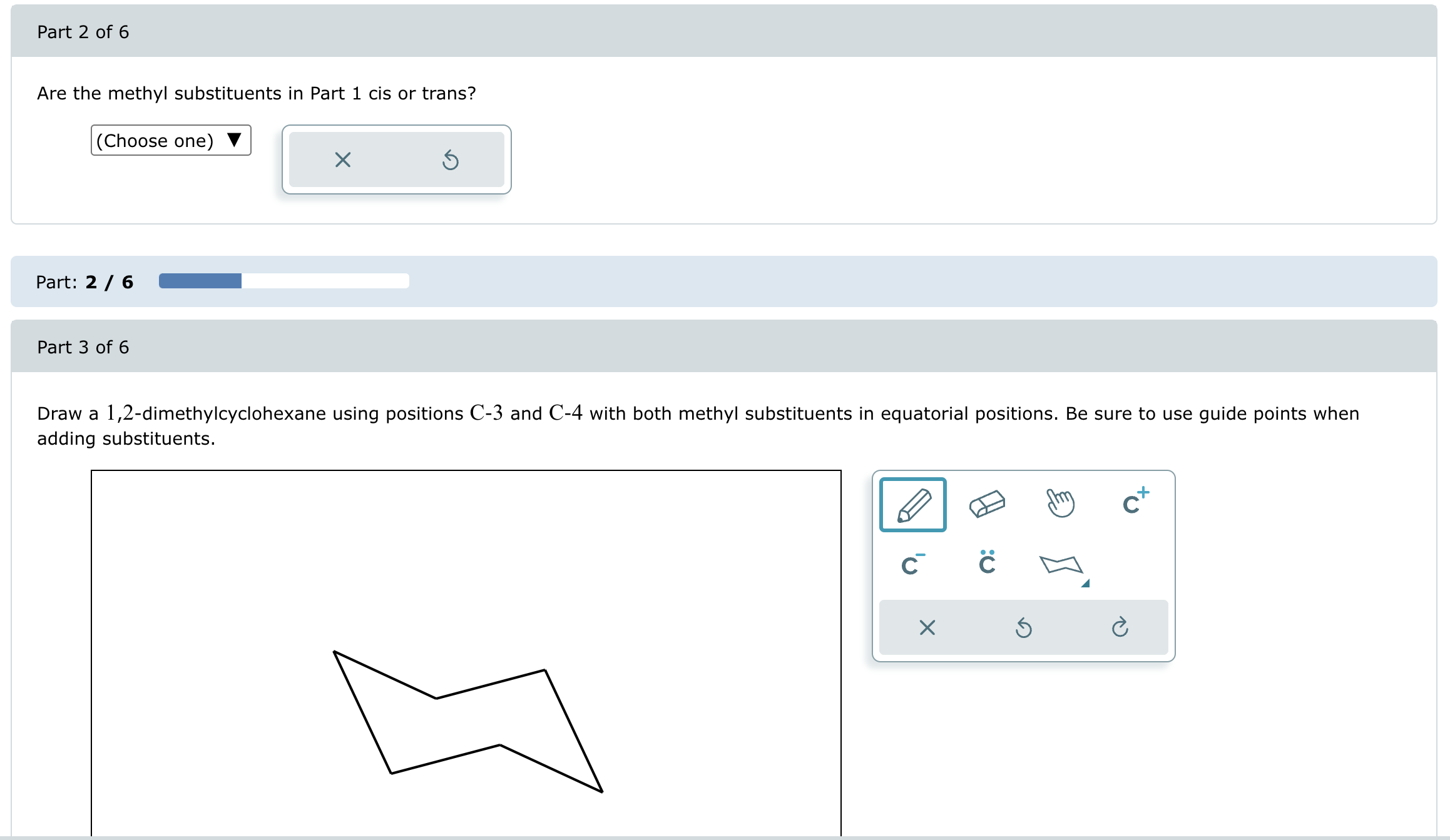 Solved The following questions relate to a cyclohexane ring | Chegg.com