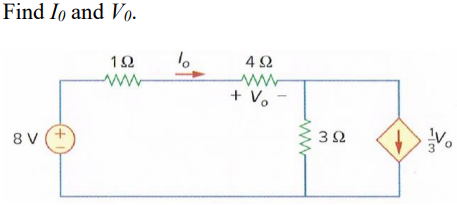 Solved Find I0 and V0.Determine the Thevenin and Norton | Chegg.com