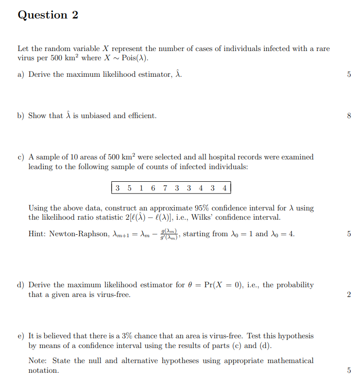 Solved Let the random variable X represent the number of | Chegg.com