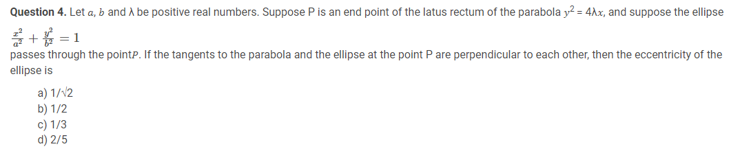 Solved Question 4. Let a,b and λ be positive real numbers. | Chegg.com