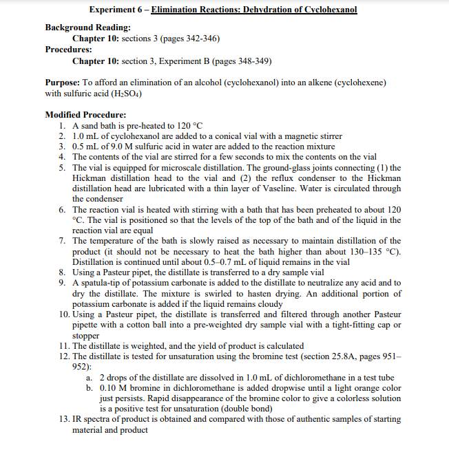 Solved Upon collection of the product from the Hickman | Chegg.com