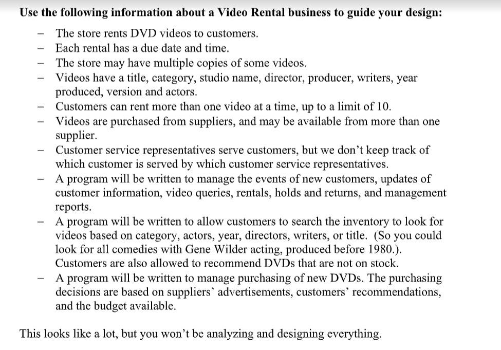 Solved 1. Draw context diagram and level-0 DFD for the video | Chegg.com