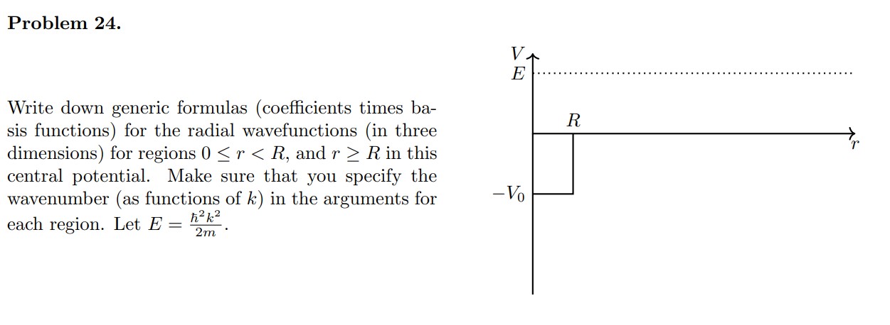 Solved Write down generic formulas (coefficients times basis | Chegg.com