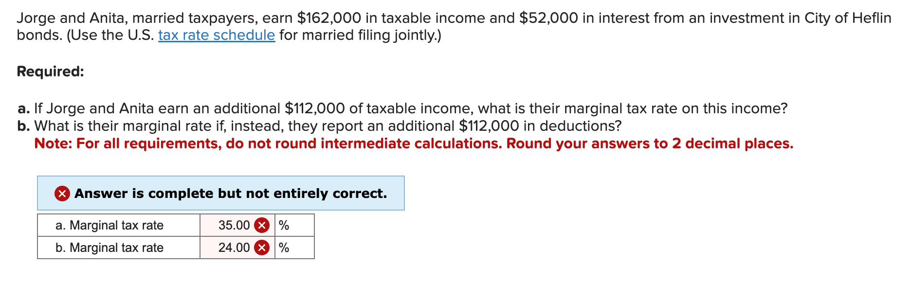 Solved Jorge and Anita, married taxpayers, earn $162,000 ﻿in | Chegg.com