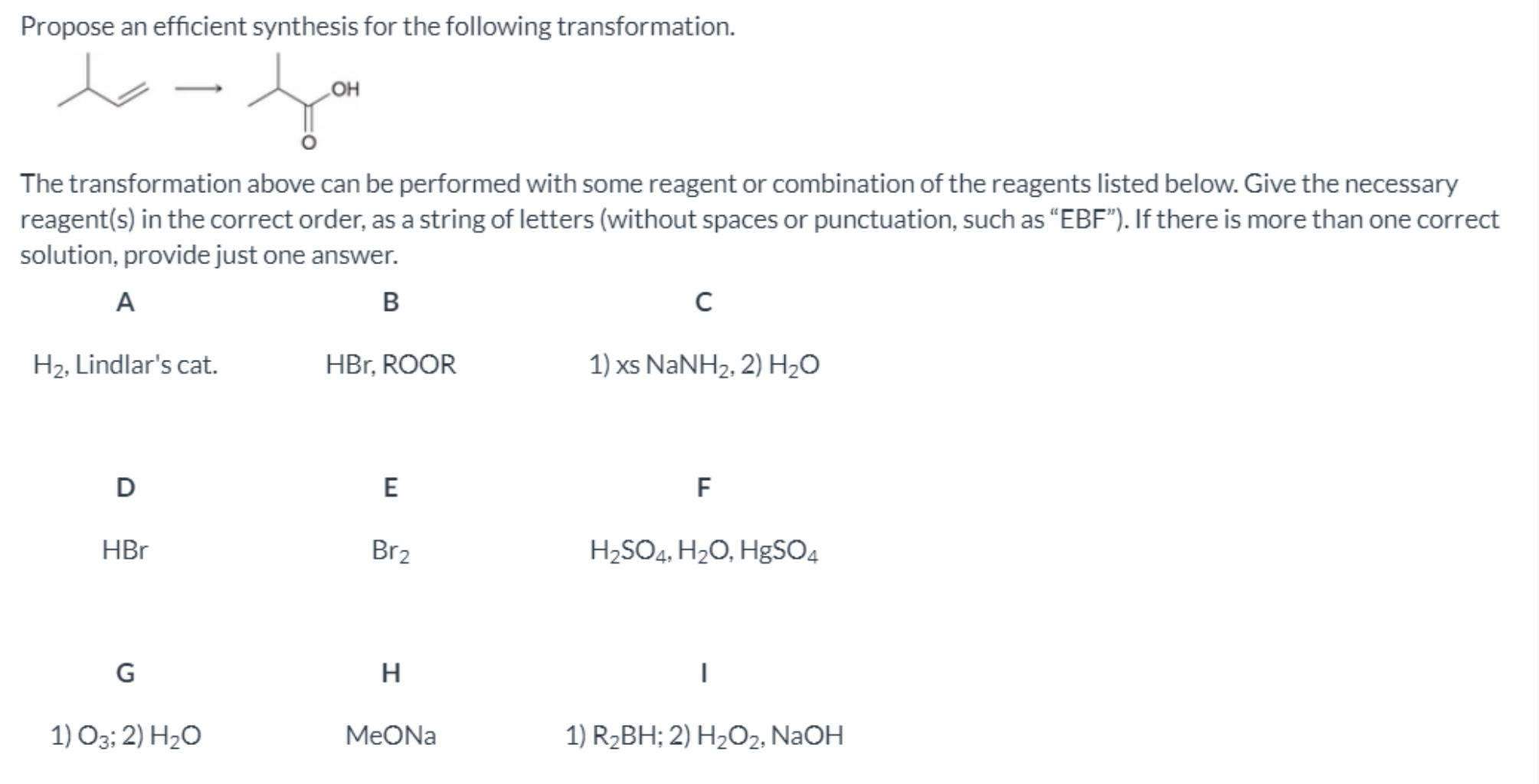 Solved Propose an efficient synthesis for the | Chegg.com
