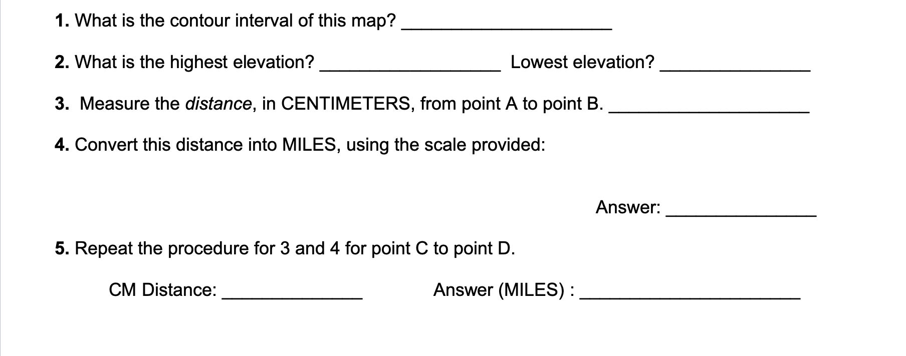Solved 4. Convert this distance into MILES, using the scale | Chegg.com