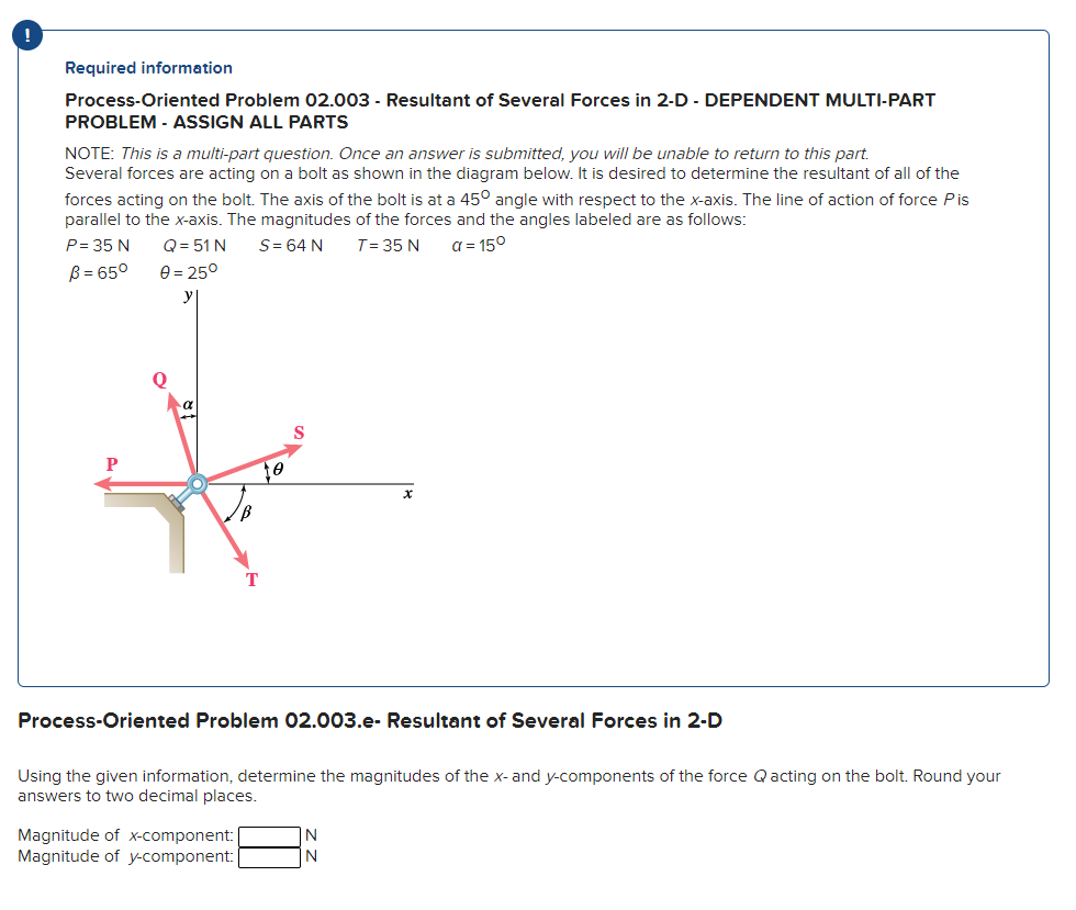 Solved Required information Process-Oriented Problem 02.003 | Chegg.com