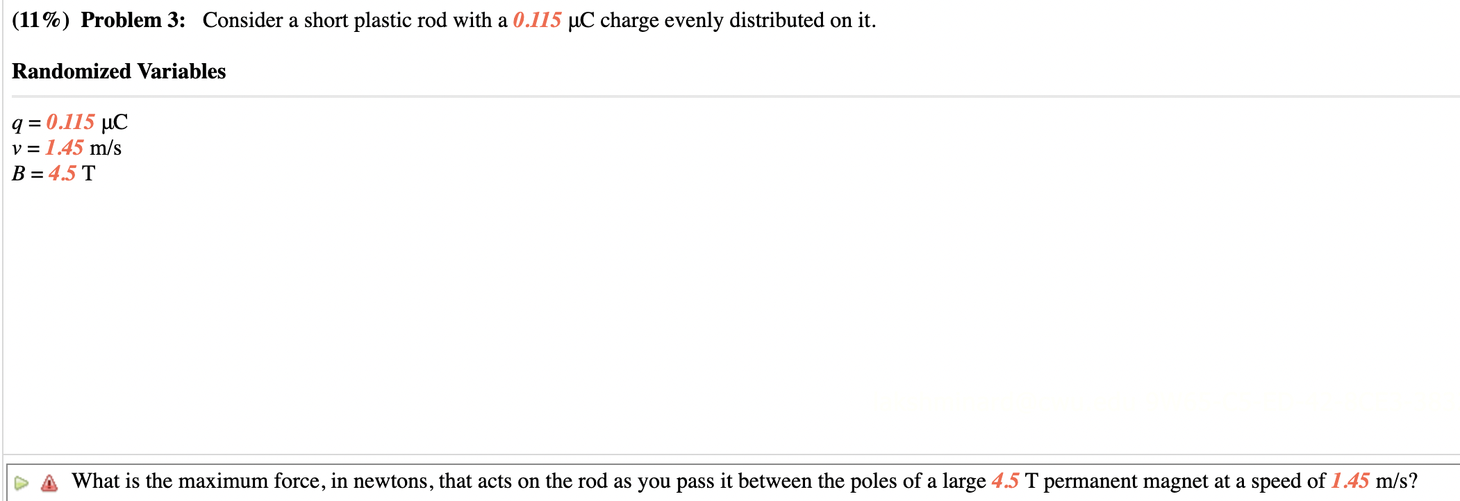 Solved (11\%) Problem 3: Consider a short plastic rod with a | Chegg.com Solved (11\%) Problem 3: Consider a short plastic rod with a | Chegg.com