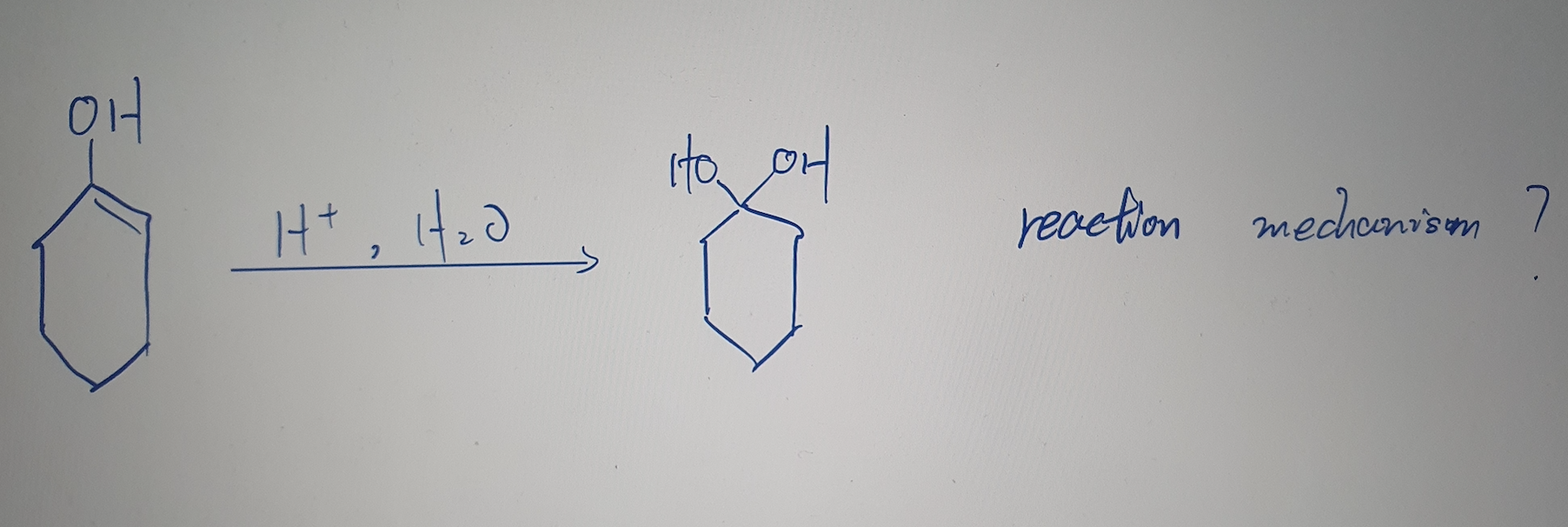 Solved OH to on H., Haa reaction mechanison ? | Chegg.com