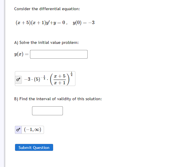 Solved Consider the differential equation: | Chegg.com
