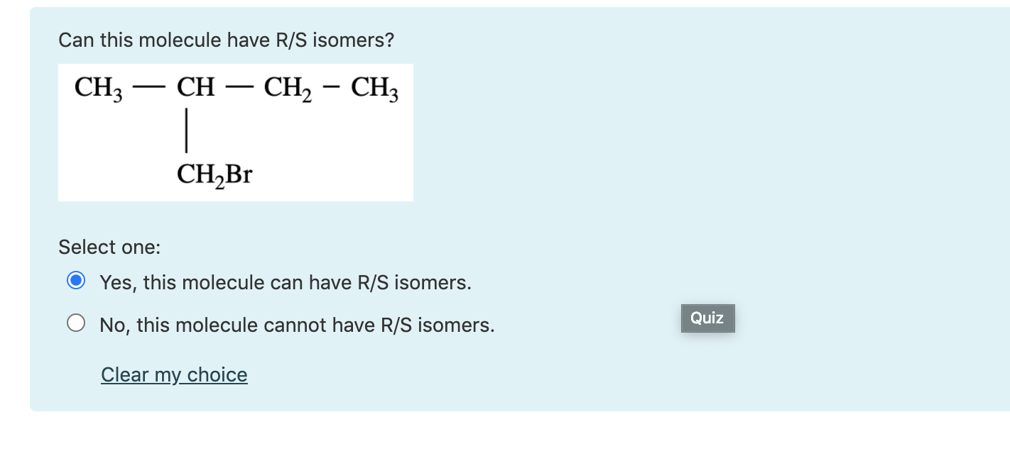 Solved 1/Is the isomer shown below the R or the S | Chegg.com