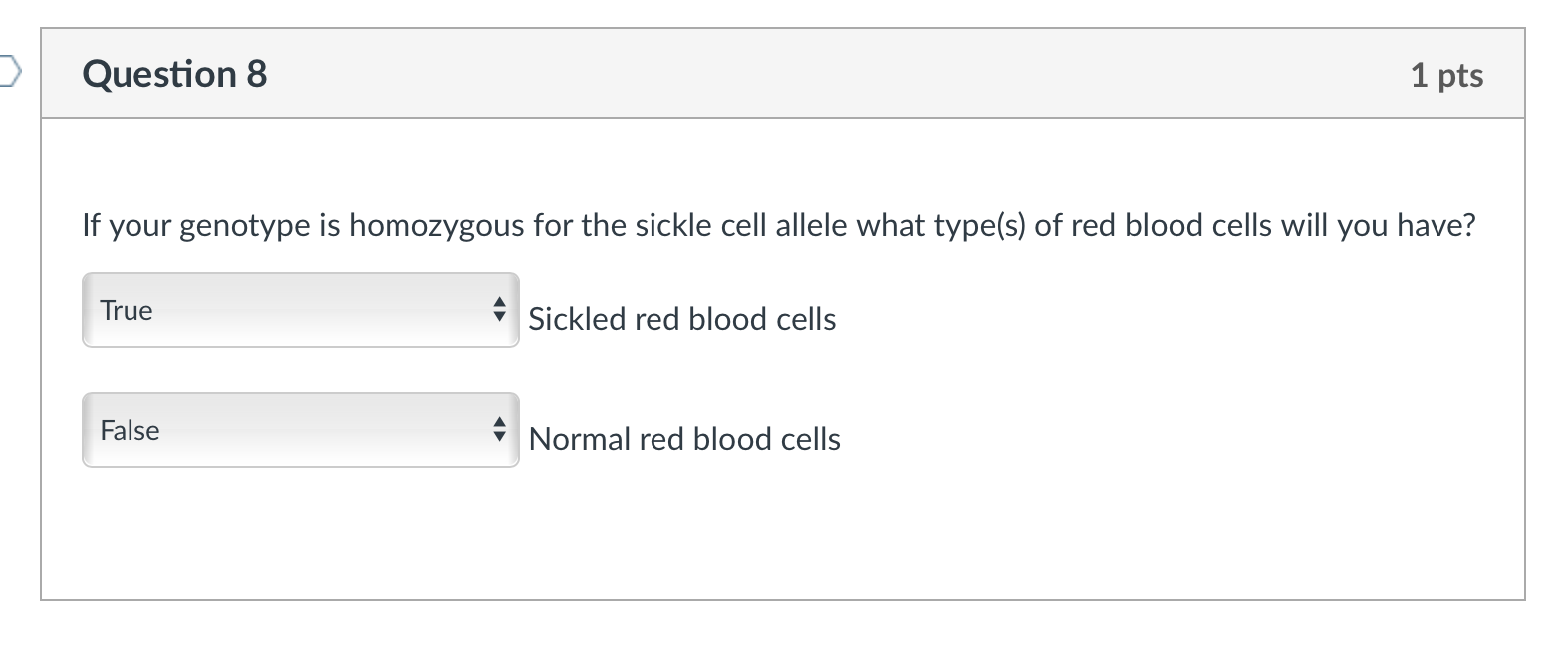 Solved If your genotype is homozygous for the sickle cell | Chegg.com