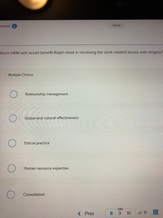 ment Saved Vhich HRM skill would benefit Ralph most | Chegg.com