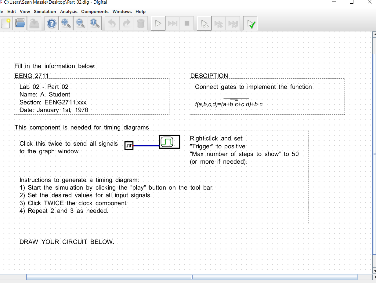 Solved Edit View Simulation Analysis Components Windows Help | Chegg.com