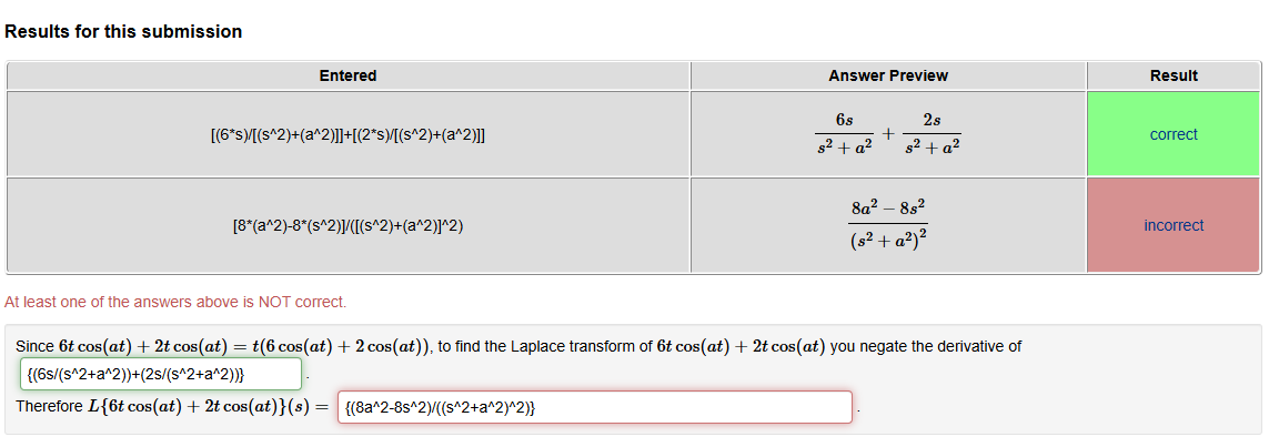 Solved Results for this submissionAt ﻿least one of ﻿the | Chegg.com