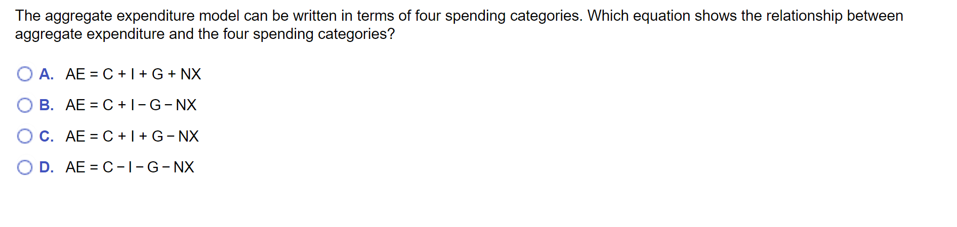 Solved The aggregate expenditure model can be written in | Chegg.com