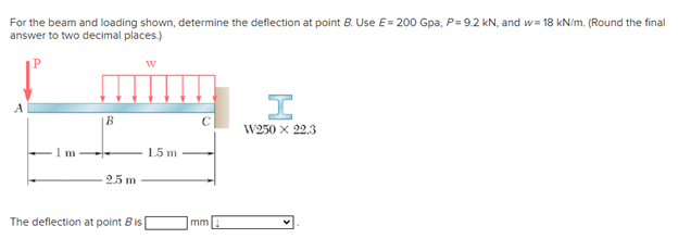 Solved For the beam and loading shown, determine the | Chegg.com