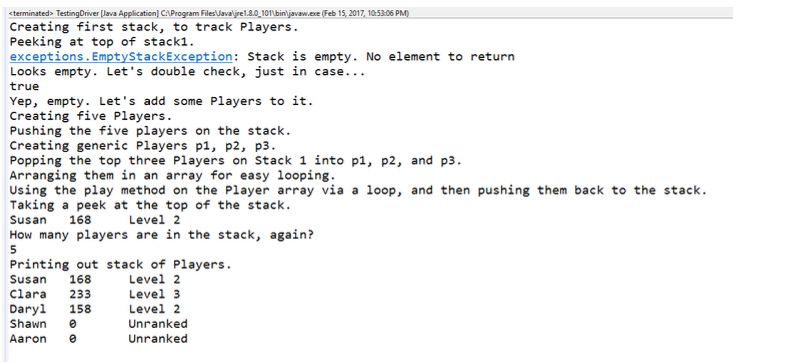 This Is In Java Help Me Write The Stackdriver Class Chegg