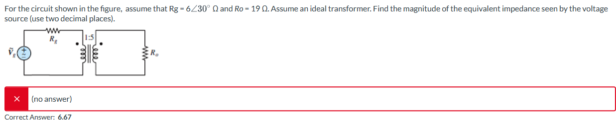 Solved Show how to get correct answerCorrect Answer: 6.67 | Chegg.com
