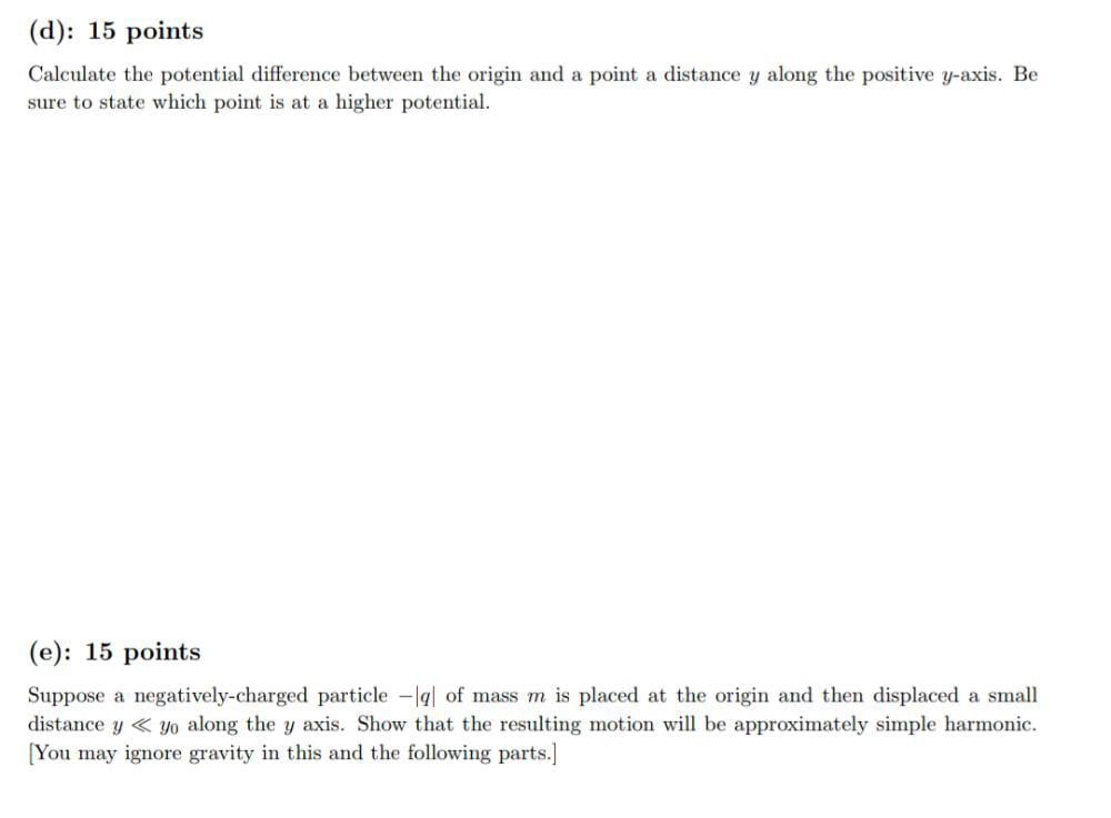Solved Problem 1 80 points Consider an infinite insulating | Chegg.com