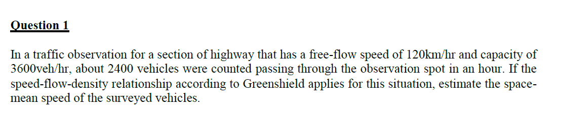 Solved In a traffic observation for a section of highway | Chegg.com