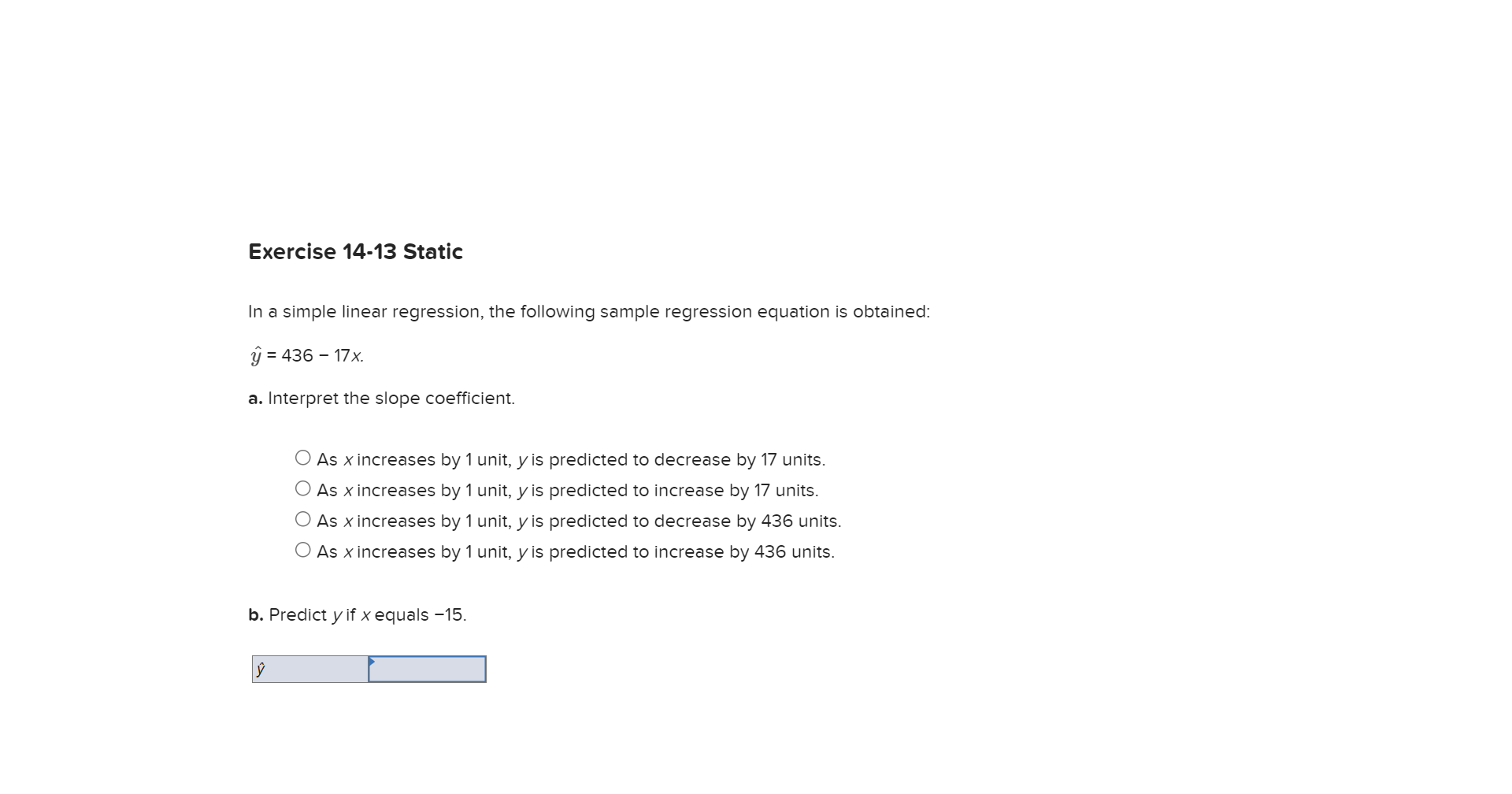 Solved In a simple linear regression, the following sample | Chegg.com