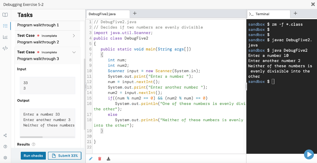 Solved Debugging Exercise 5-2 Debugging Exercise 5-2 | Chegg.com Solved Debugging Exercise 5-2 Debugging Exercise 5-2 | Chegg.com