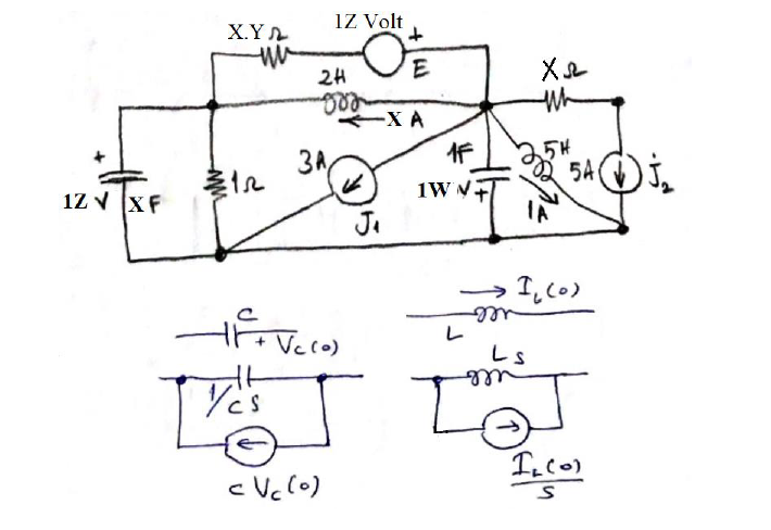 Solved Write the node equations of the circuit above in | Chegg.com