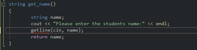 Solved 9 string get_name() { string name; cout