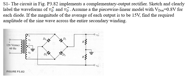 Solved S1 The Circuit In Fig P382 Implements A
