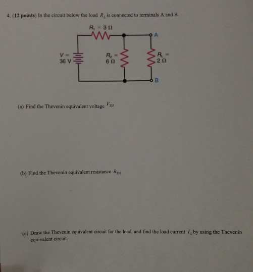 Solved In the circuit below the load RL is connected to | Chegg.com