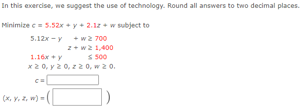 Solved In this exercise, we suggest the use of technology. | Chegg.com
