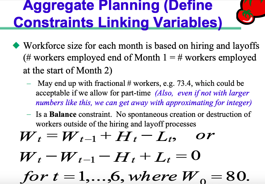 Aggregate Planning at Red Tomato Tools Here's the | Chegg.com