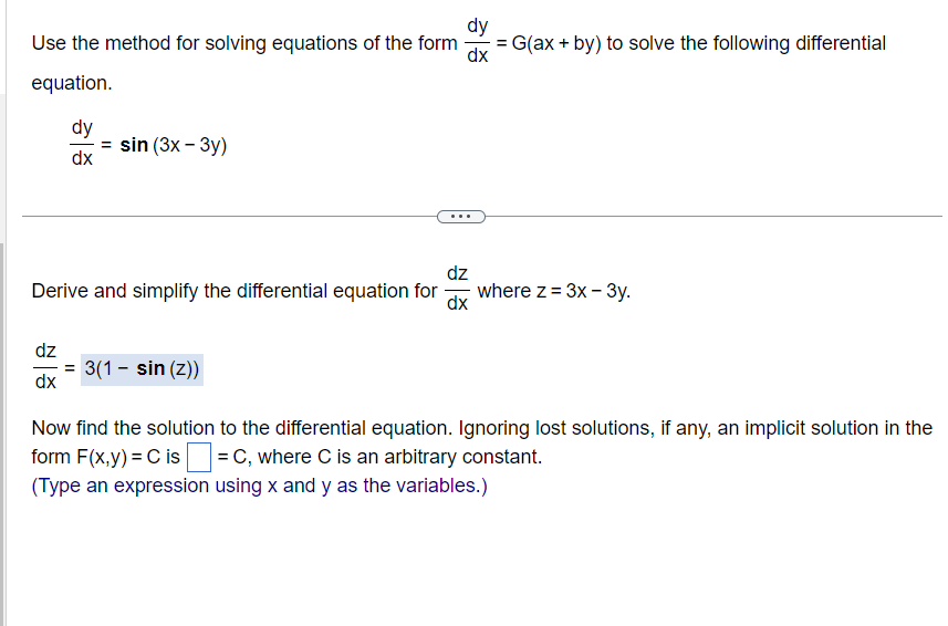 Solved Derive and simplify the differential equation for | Chegg.com