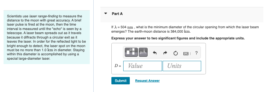 Solved Scientists use laser range-finding to measure the | Chegg.com