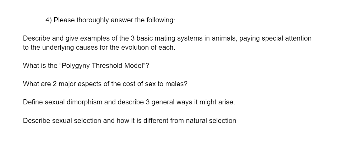Solved 4) Please thoroughly answer the following: Describe | Chegg.com