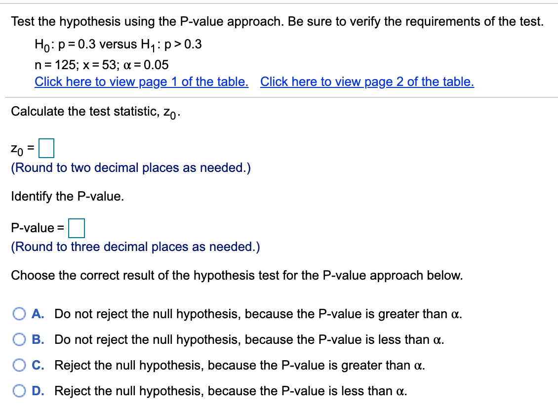 Solved Test the hypothesis using the P-value approach. Be | Chegg.com