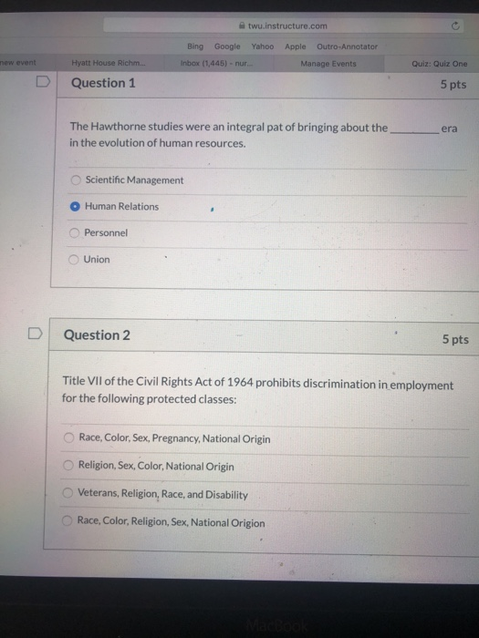 Solved twu.instructure.com Bing Google Yahoo Apple | Chegg.com